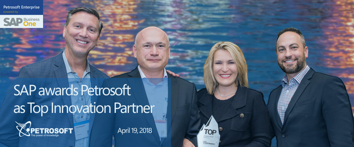 SAP Awards Petrosoft as Top Innovation Partner - Petrosoft